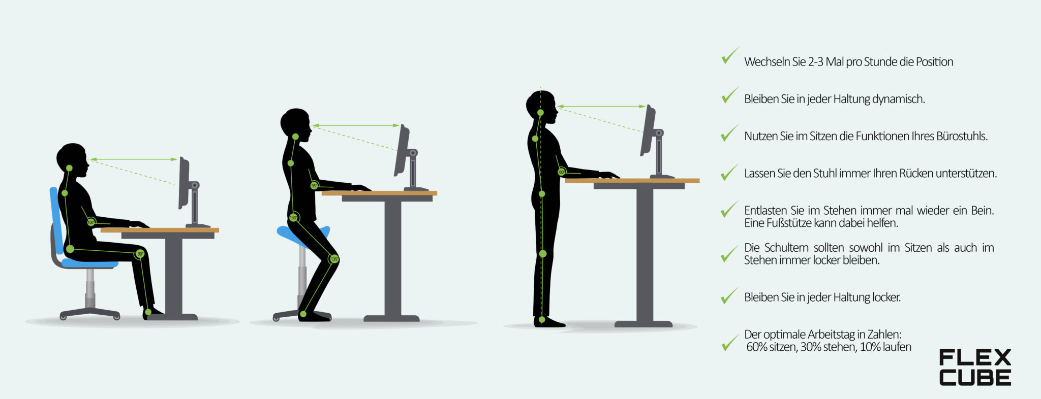Höhenverstellbarer Schreibtische – Der ultimative Ratgeber – Flexcube