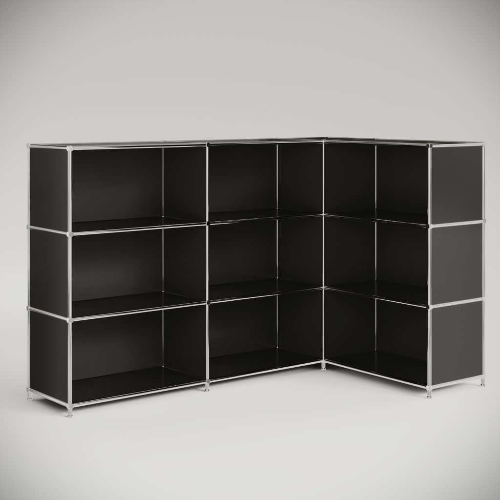 Kompakte Empfangstheke in L-Form – Flexcube